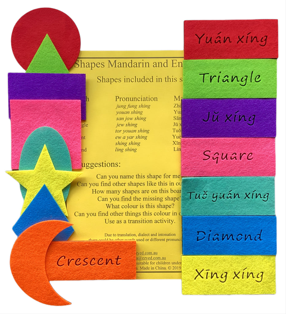Shapes- Mandarin and English – EzyEd