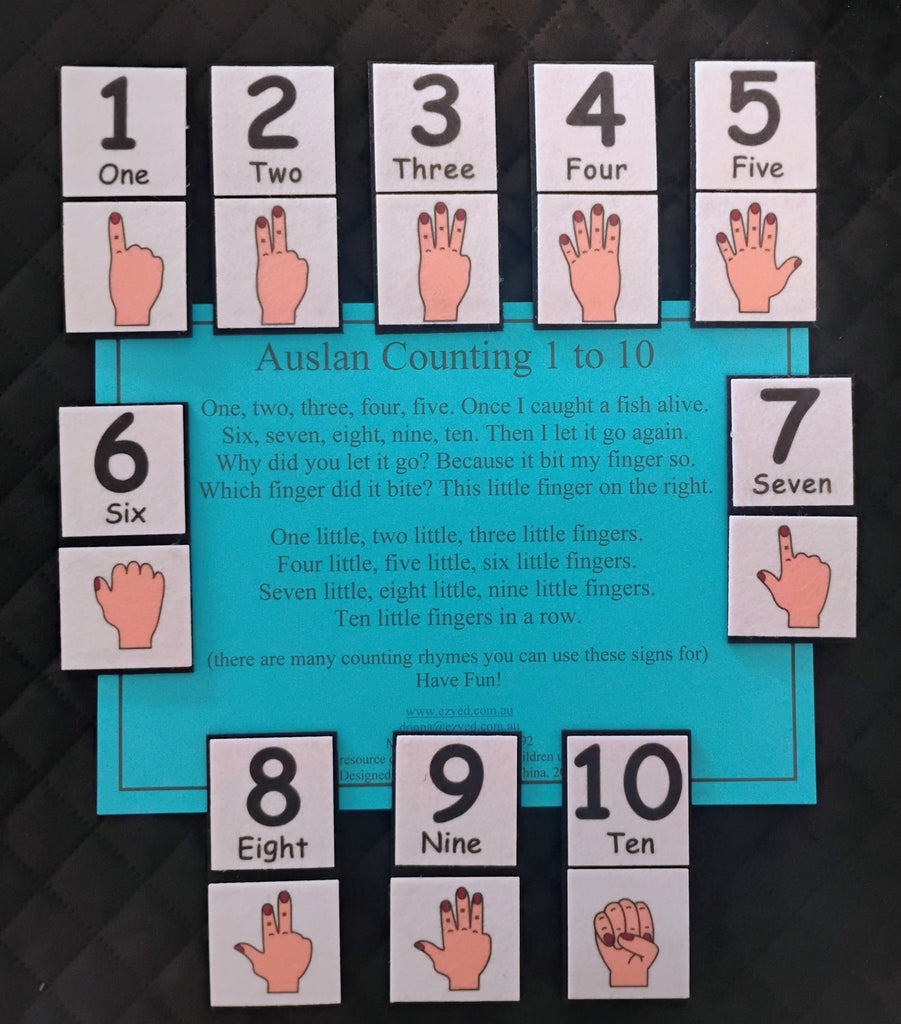 Auslan Counting 1-10 – EzyEd