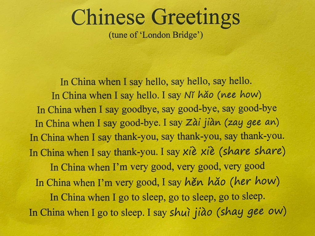 Chinese Greetings – EzyEd